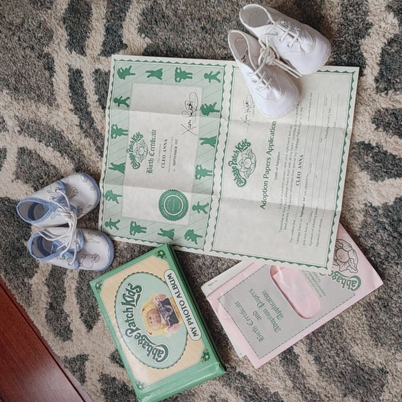 Toys | Last Dropvintage Cabbage Patch Kids Birth Certificate Photo ...